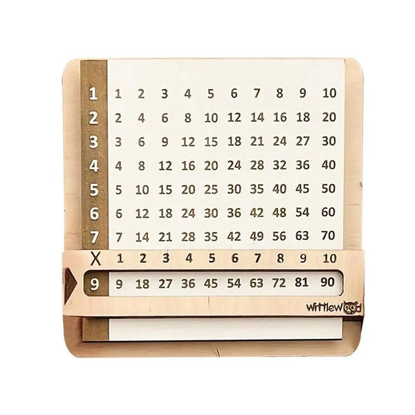 Quadro Montessori de Multiplicação em Madeira – Brinquedo Educativo de